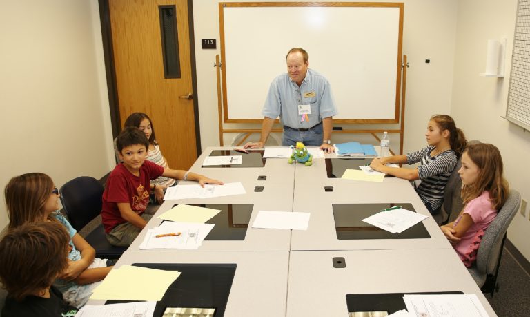 Conrad Storad teaching the Young People’s Writing Workshop (Photo by DJ ...